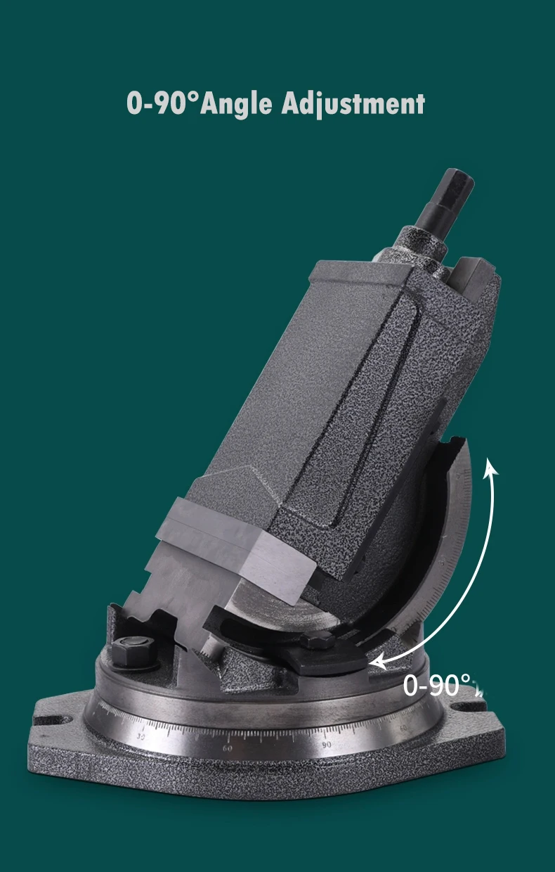 2025 Precision Tilting Milling Machine Vise QHK100