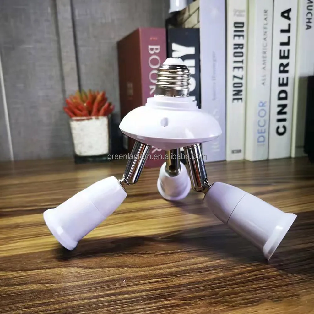 1 2 3 4 5 in 1 Adjustable E27 to E27 Lamp Holder LED Light Bulb Socket ...