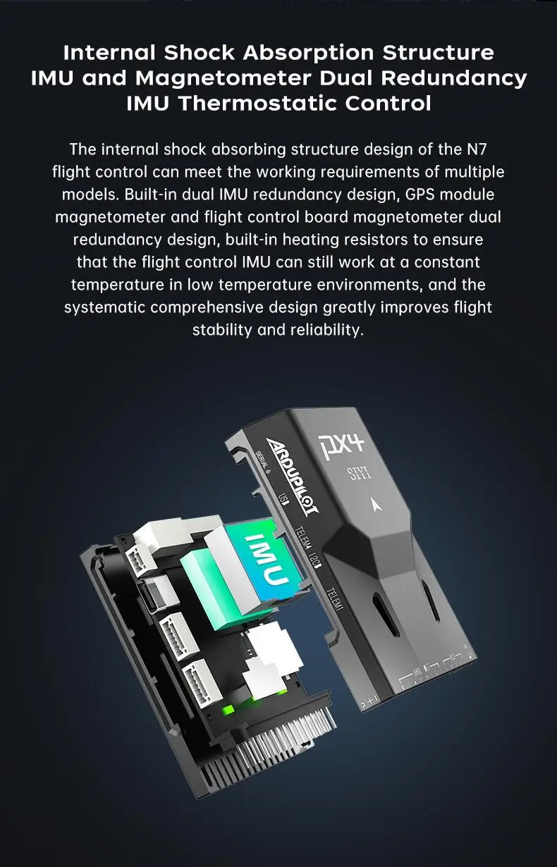 Siyi N7 Autopilot Flight Controller Compatible Px4 Ecosystem M9n Gps ...