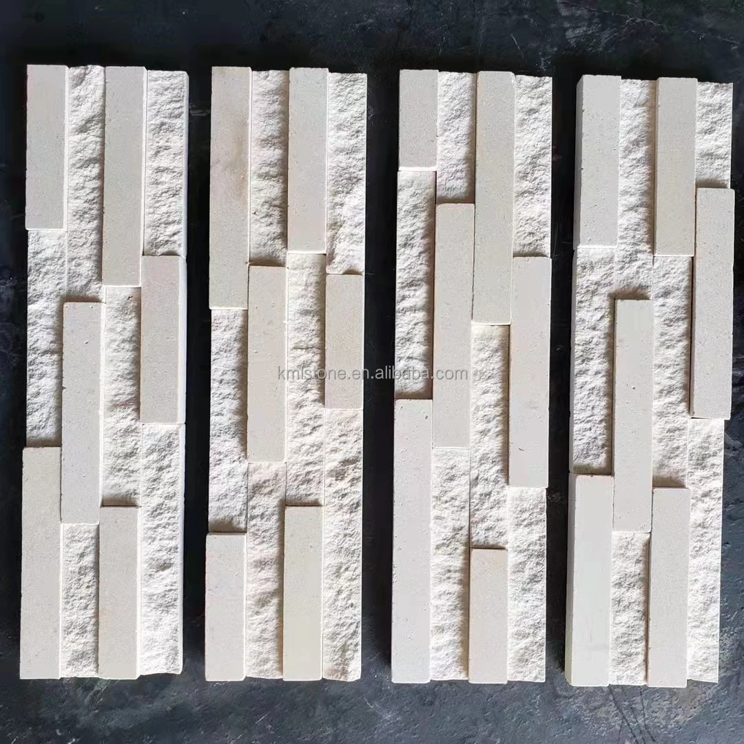 2cm Quartzite Veneer Stone Stacked Stone Tiles Decorative Office ...