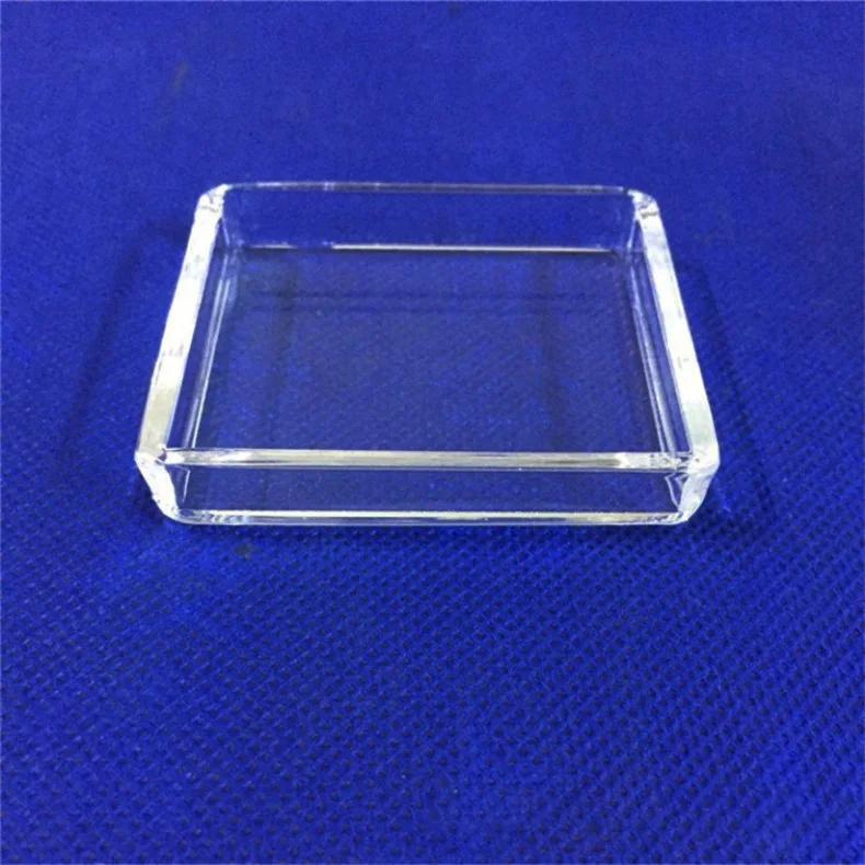Customizable Quartz Glass Rectangular Container High Transparency Acid ...