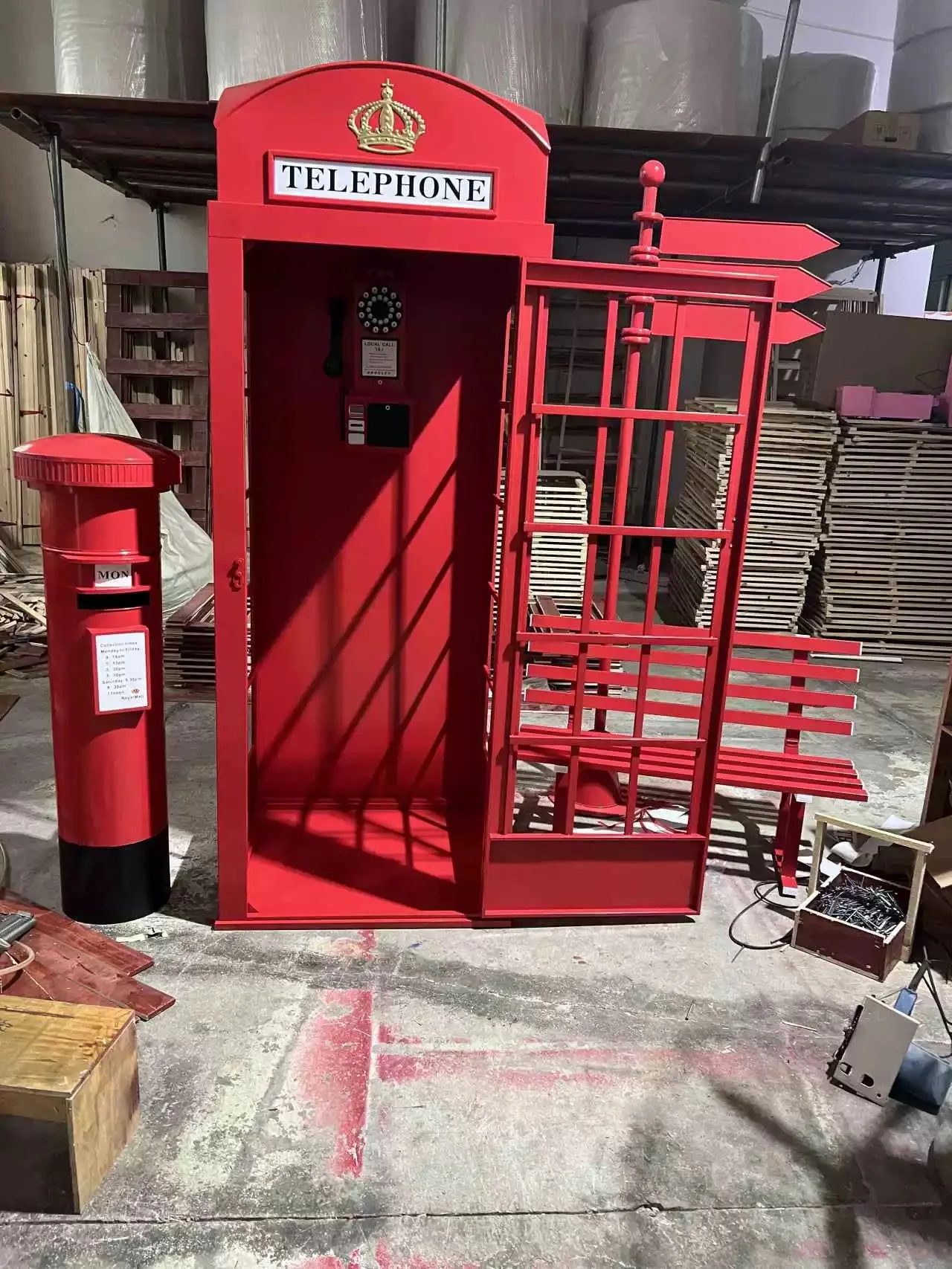 Hot Sale London Telephone Booth Antique Pink Floral Telephone Booth ...