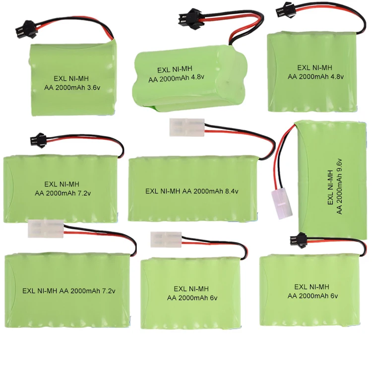 Ni-mh No. 5 Nimh Battery 3.6v 4.8v 6v 7.2v 8.4v 9.6v 2000mah ...