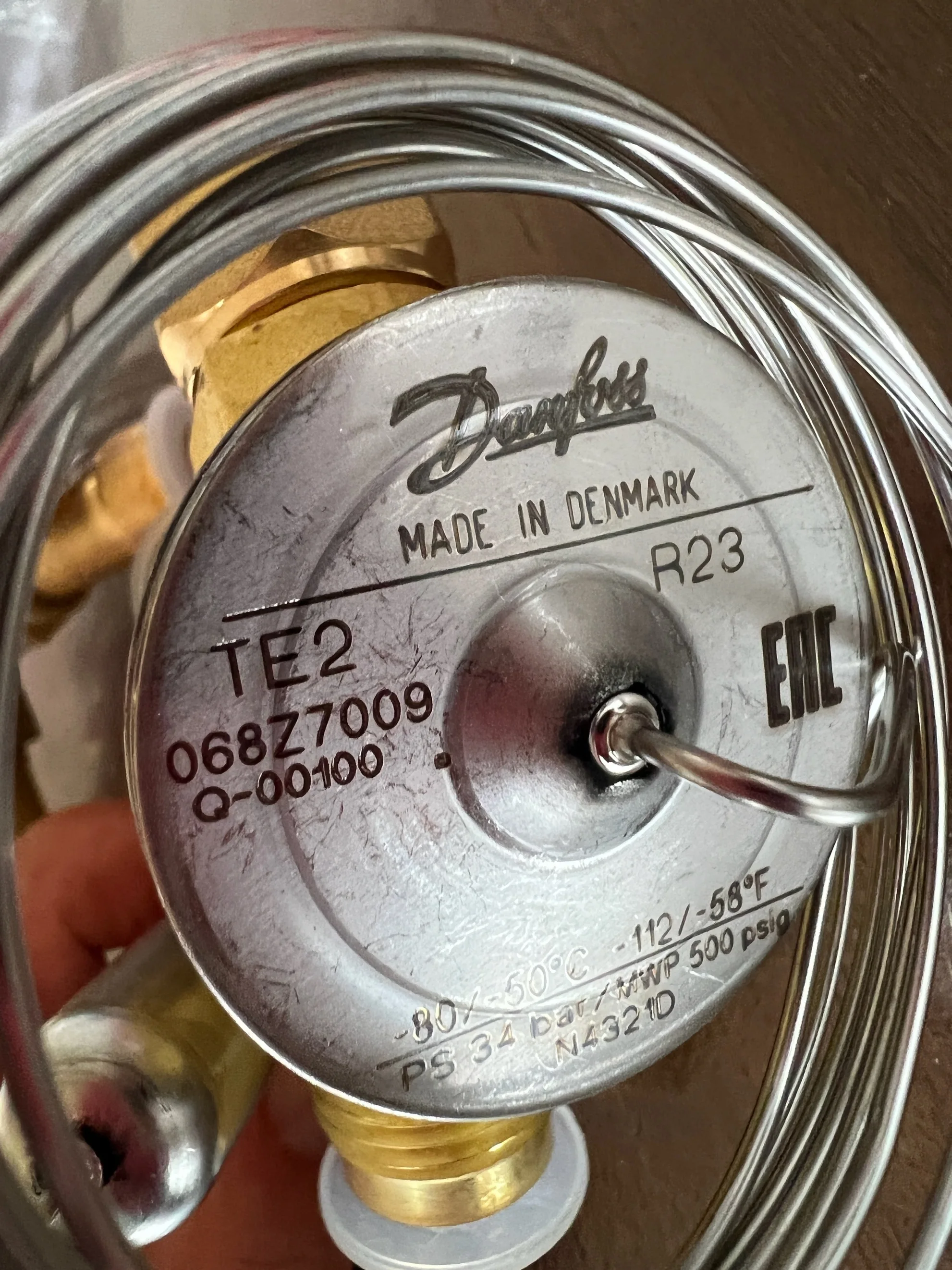 Danfoss Thermostatic Expansion Valve Te 2 R23 R404a R507a 068z7009 ...