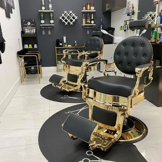Modern Luxury High Beauty Quality Hair Leather Black Portable Barber ...