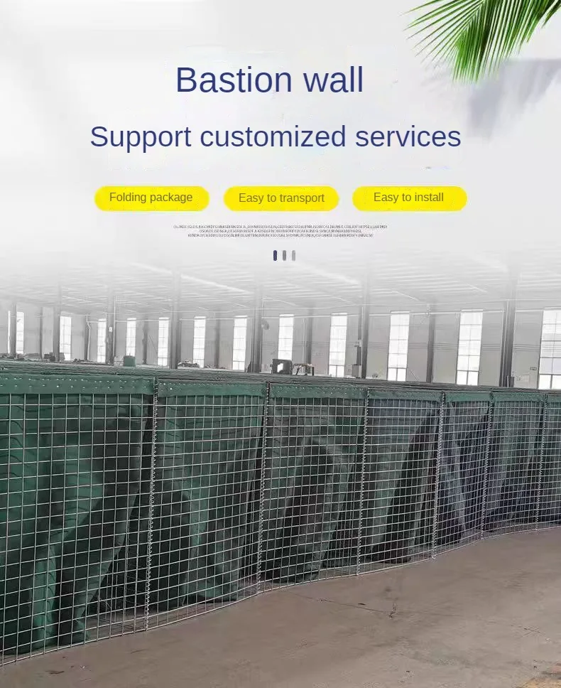 Custom Heavy Galvanized Defense Barrier Bastion Sand Wall Function In ...