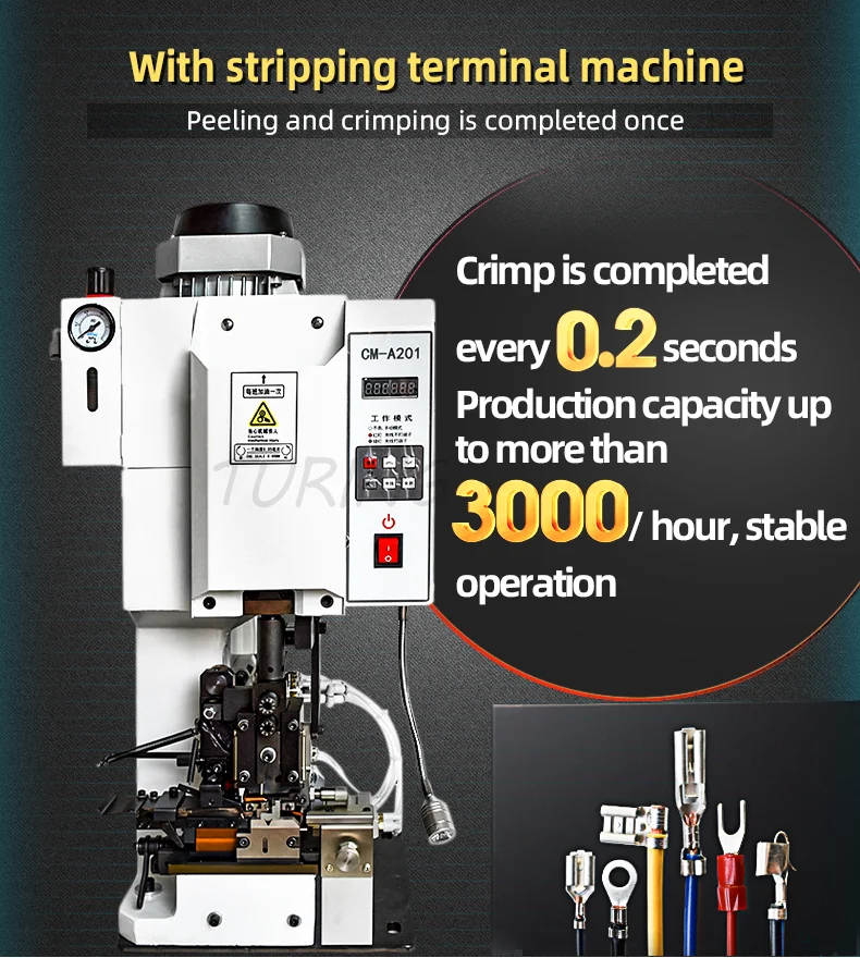 Stripping And End-integrated Terminal Machine/semi-auto Wire Cutting ...