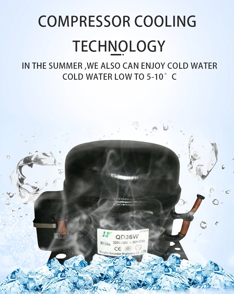 Free-Standing Top Loading Hot and Cold Water Dispenser /Compressor ...