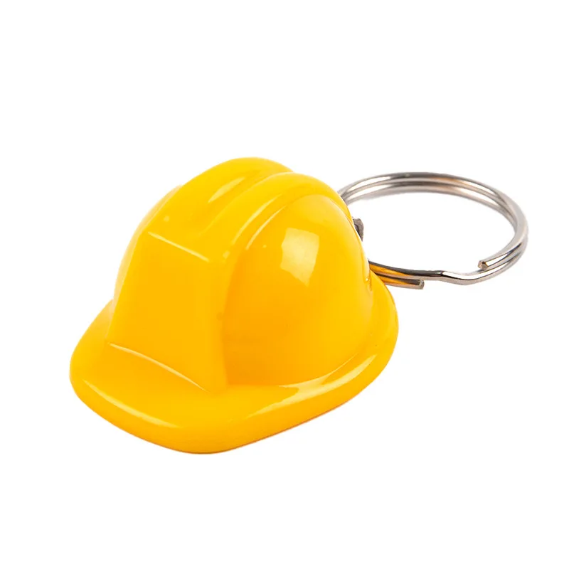 HOT Safety Helmet Keychain - Creative 3D Charm Accessory