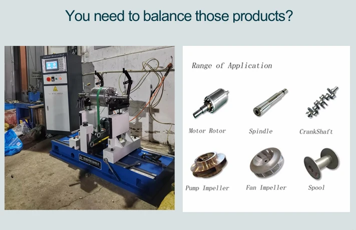 Belt-drive Balancer Rotor Dynamic Balancing Machine Pump Balancing Machine