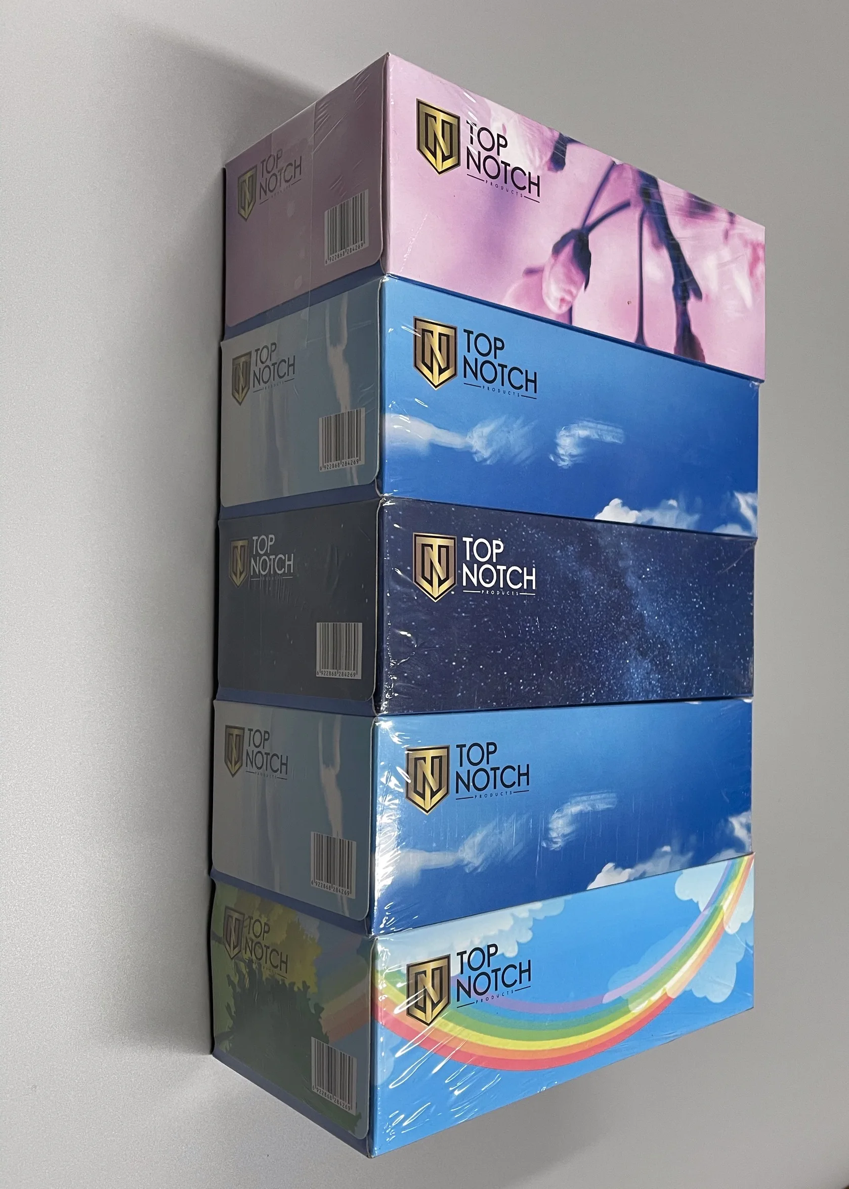 100 Sheets 3 Ply 100% Virgin Wood Pulp Facial Tissue Paper Box With ...