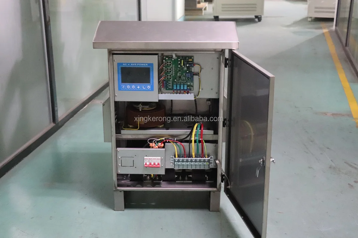 Avr 60kva Three Phase 380v-30%+10%v Output 380v Ac Automatic Voltage ...