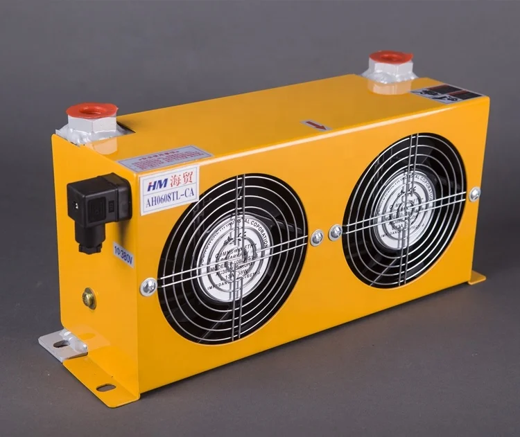 60l/min Aluminum Hydraulic Oil Cooler With Fan Efficient Cooling ...
