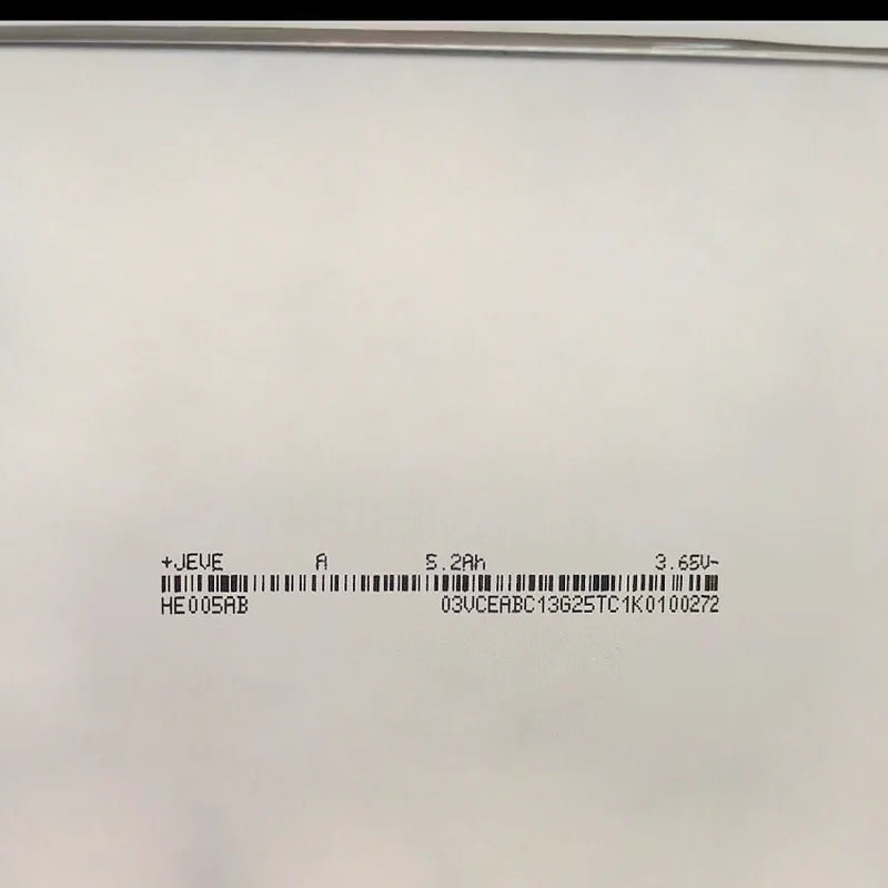 Jeve Pouch Cell Nmc 3.7v 5.2ah 50ah 60ah 96ah Rechargeable Battery For ...