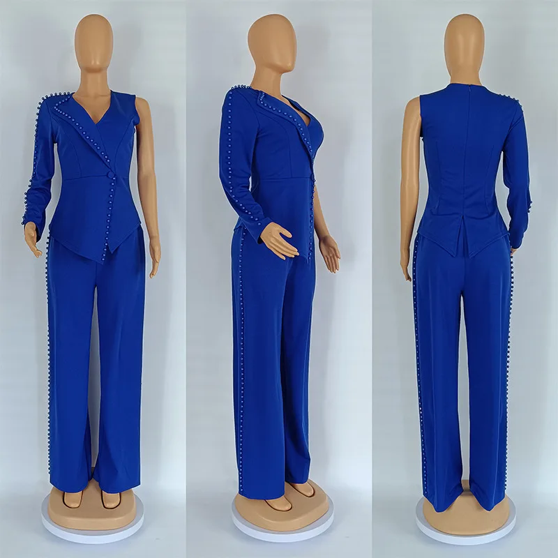 Spring Ladies Office Long Sleeve Blazer Set For Women Suits Office