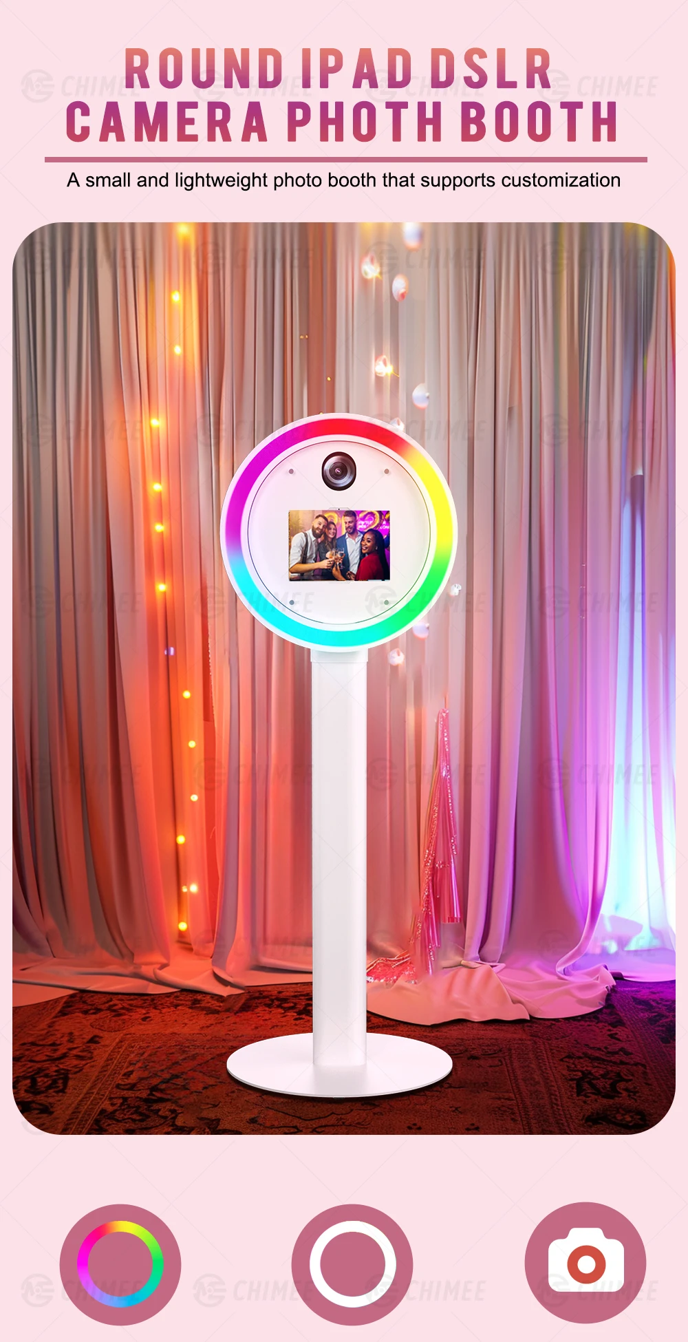 Circular Booth Dslr Photo Selfie Machine Use Landscape Mode 10.9 11 13 ...