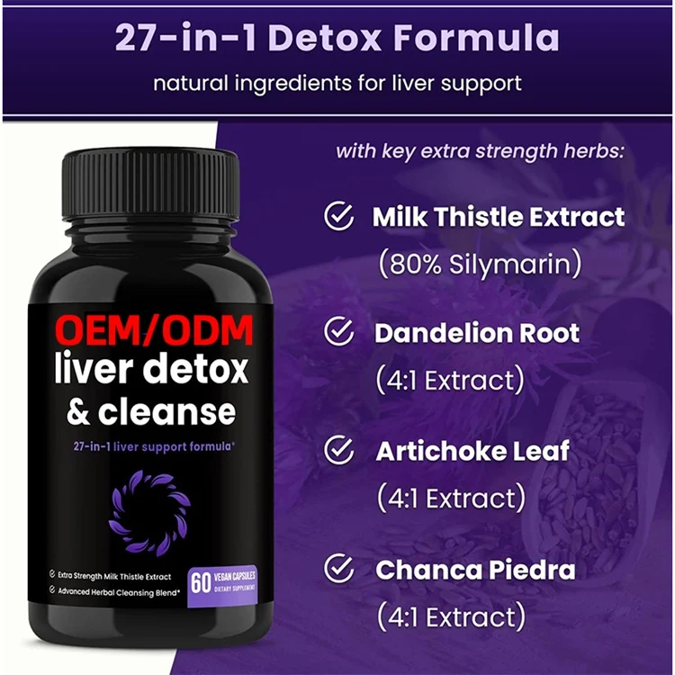 Liver Cleanse Detox & Repair Formula Premium Liver Support Pills ...