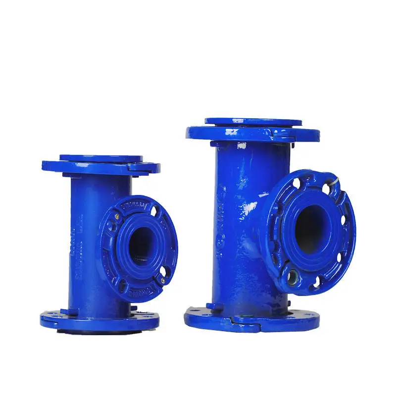 Custom Flanged Pipe Fittings Cast Ductile Iron All Flange Tee Bends ...