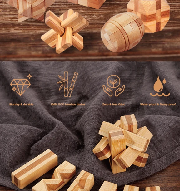 Interlocking 3d Cylinder Brain Teasers Tangram Puzzle Iq Test Best ...