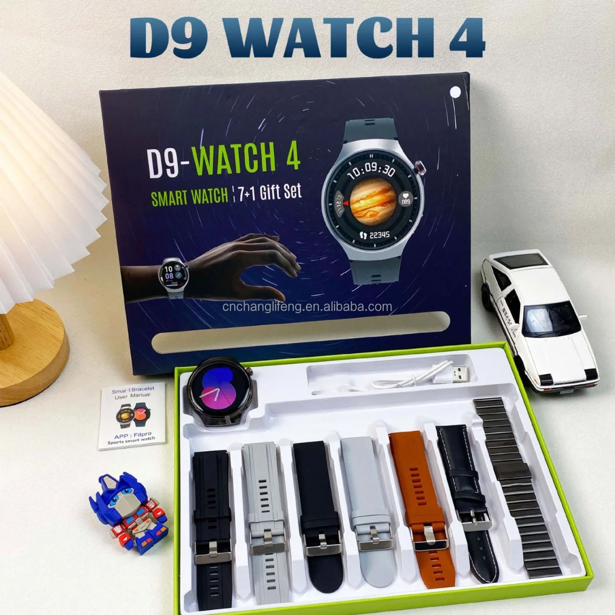 D9 Smart Watch - Versatile 10-in-1 with a Large OLED Screen