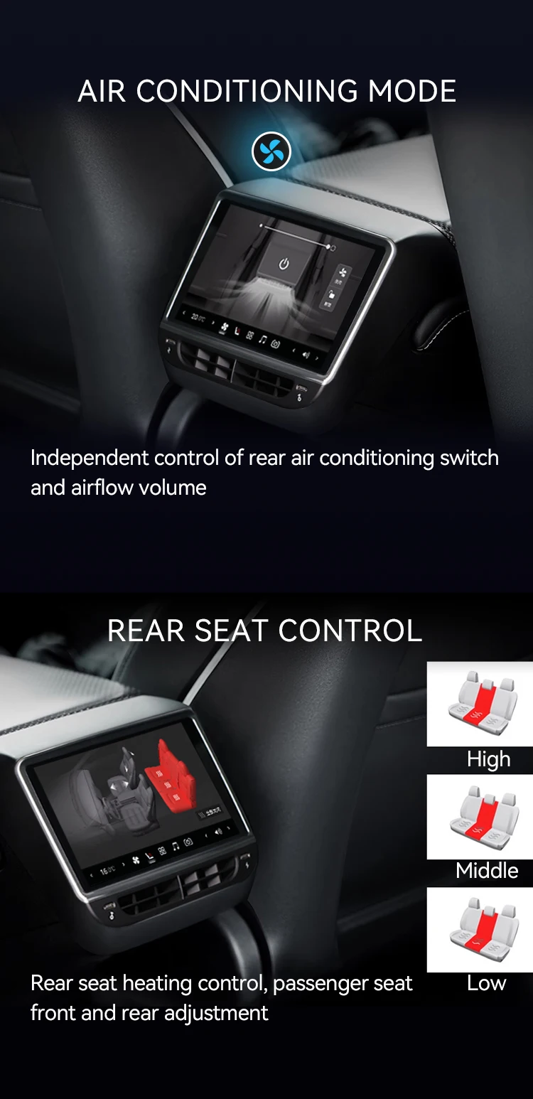 Tls Back Seat Screens Carplay Android Auto Display For Tesla Model 3/y ...