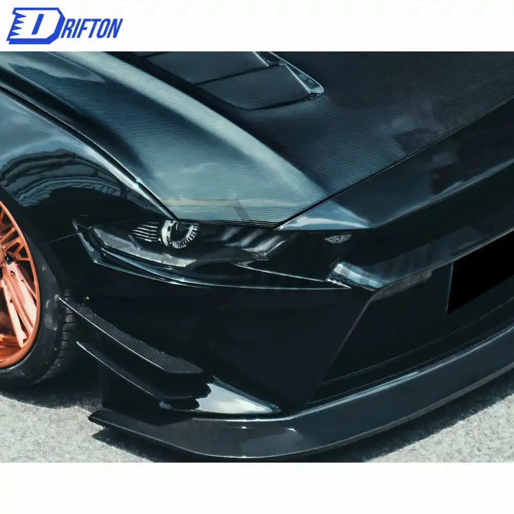 Cmst Style Carbon Fiber Front Bumper Canards For Mustang Body Kit - Buy ...
