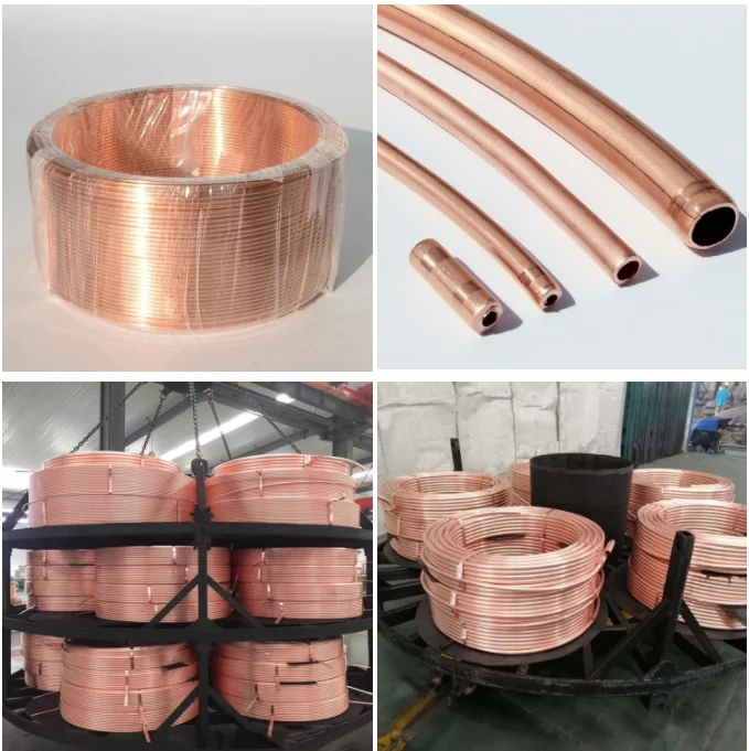 Refrigeration Copper Tube Coil Copper Pipe 3_8 1_4 Air Conditioner Pancake Coil Copper Pipe ...