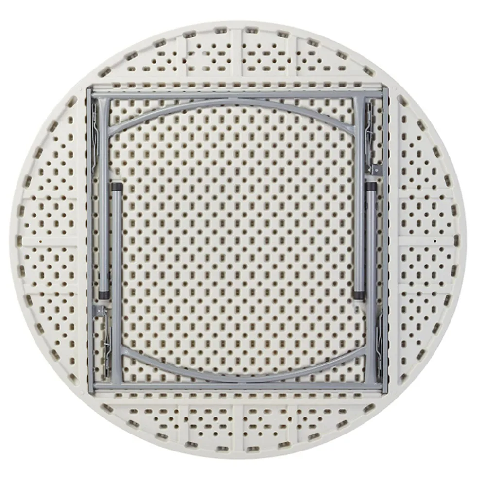 Outdoor 8-10 Seat 60" Round Folding Banquet Table - Durable HDPE ...