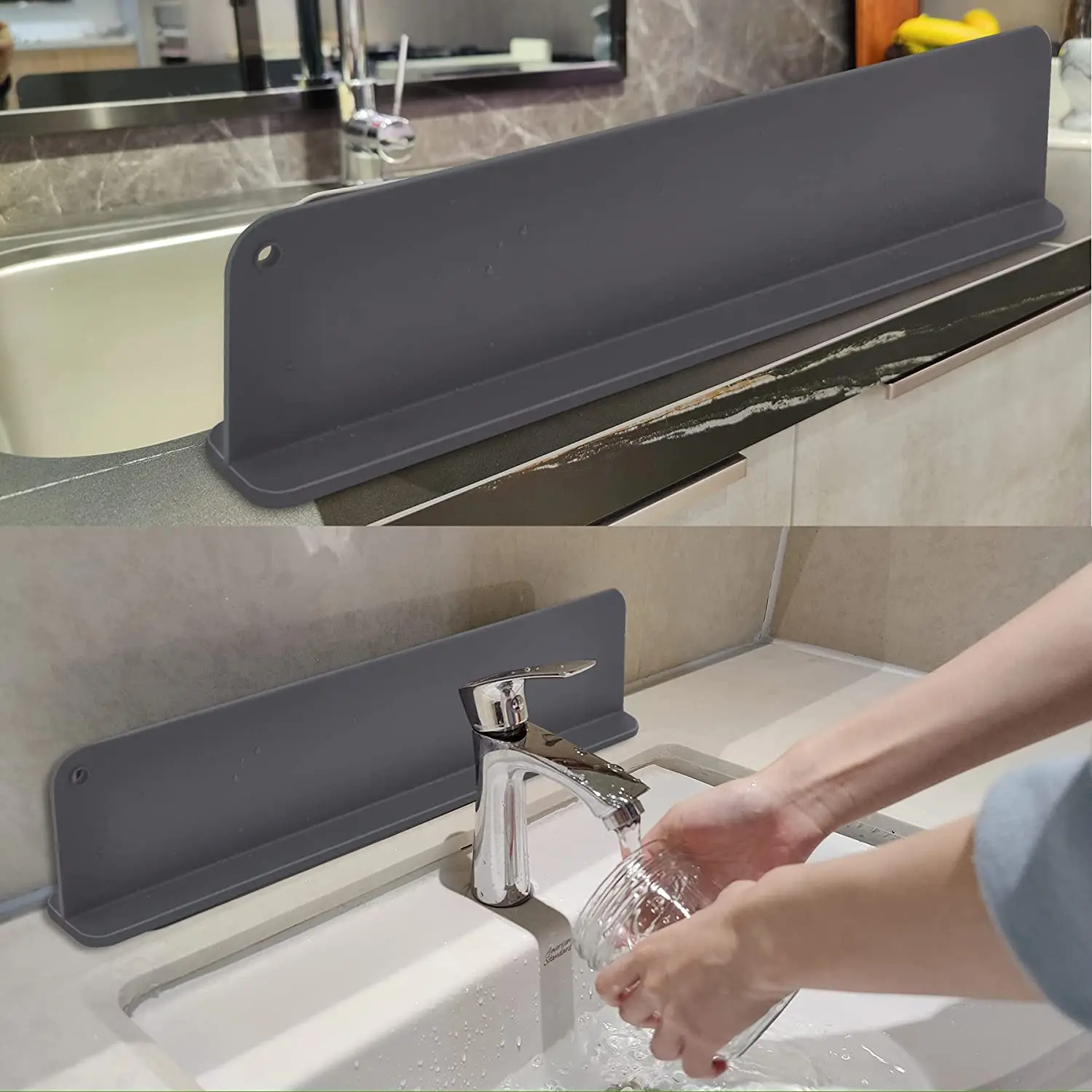 Kitchen Sink & Bathroom Baffle - Sustainable Silicone Guard