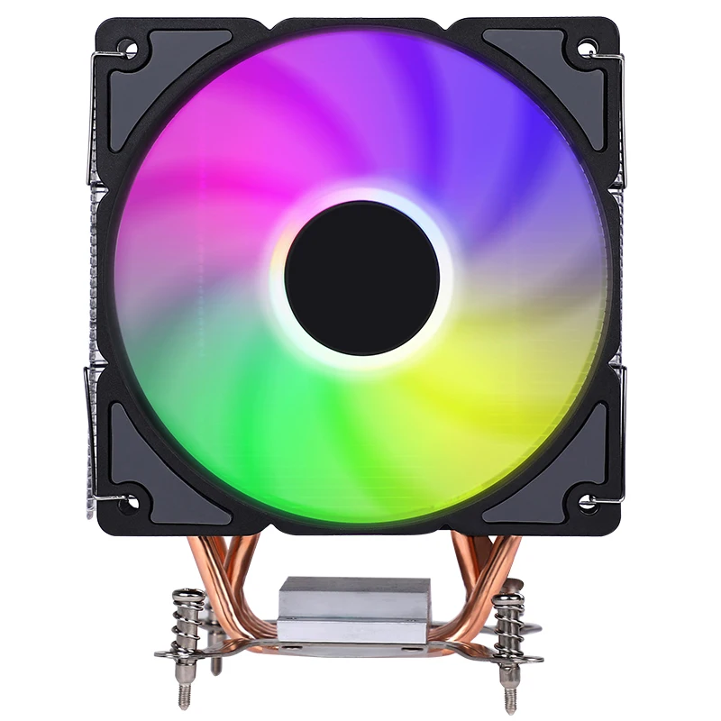 2 Heat Pipes Cpu Cooler Pwm 3 Pin 90mm Rgb Pc Radiator for Intel Lga ...
