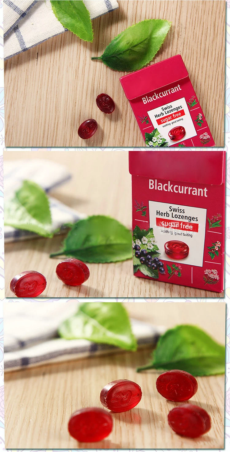 OEM Natural Sugar-Free Lemon Mint Throat Lozenges Herbal Date Soothing ...