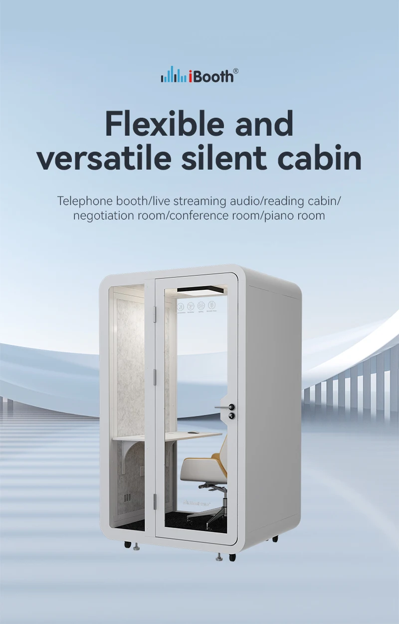 Mini Soundproof Booth for Offices – Acoustic Meeting Pod, Portable DJ ...