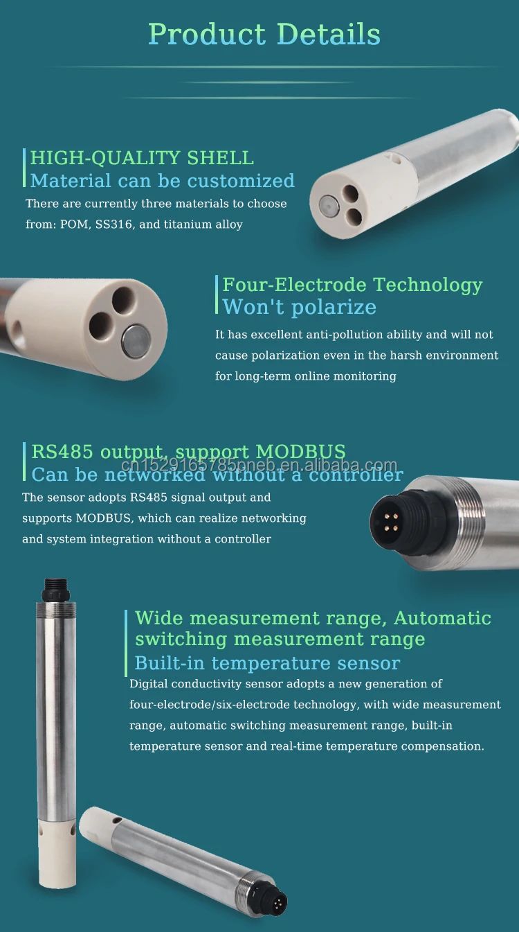 RS485 Agricultural Water Salinity Sensor - Precision & Reliability