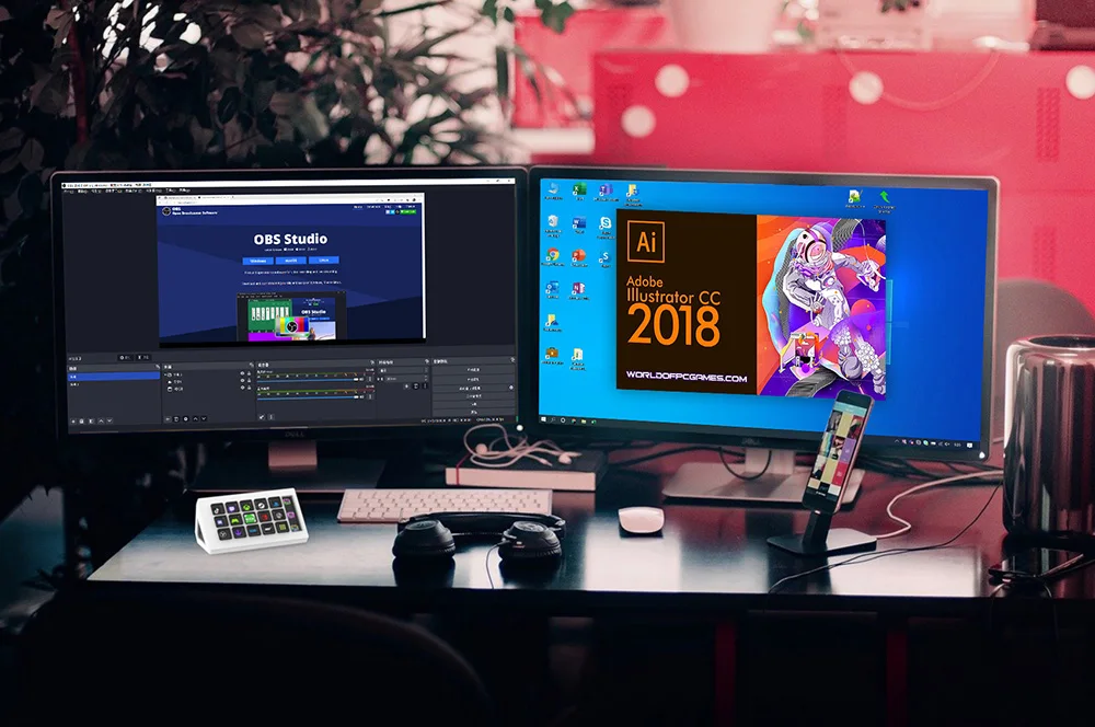 Honcam Stream Deck Dock 18 Macro Keys Studio Controller Trigger Actions ...