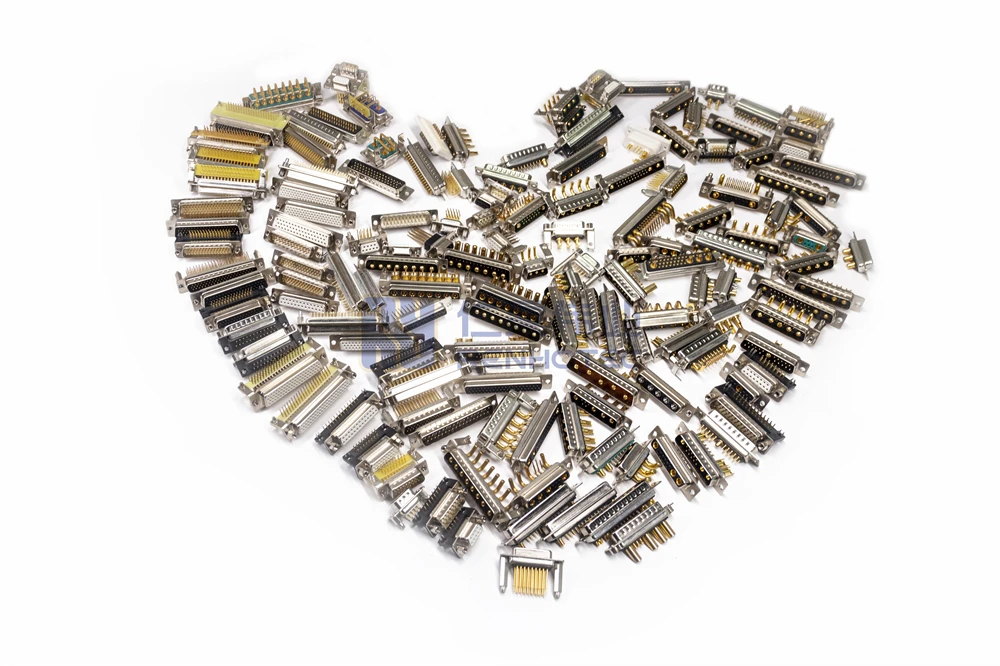 High Current Combo Connector D-sub 2w2 3v3 5w5 7w2 9w4 21w4 36w4 D Sub ...