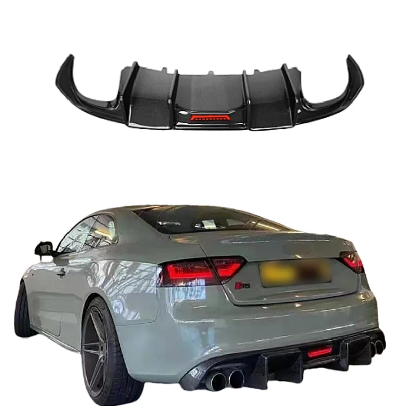 Alibaba.com: KB Style Carbon Fiber Rear Diffuser with LED Light for ...