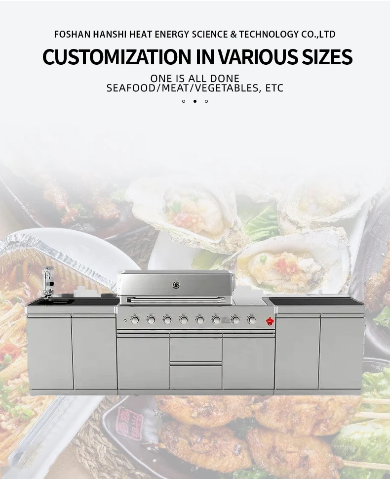 Large Garden Outdoor Kitchen - Whole Chicken Charcoal Grill