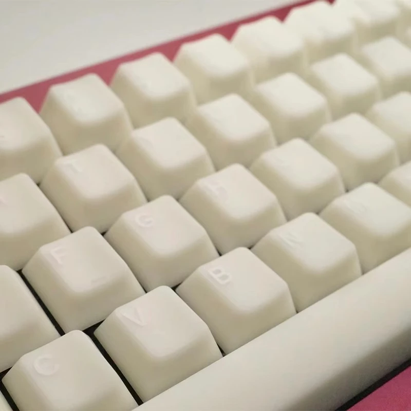 Milky White Two-Color Molding Keycaps 114 Keys Without Numbers Cherry ...