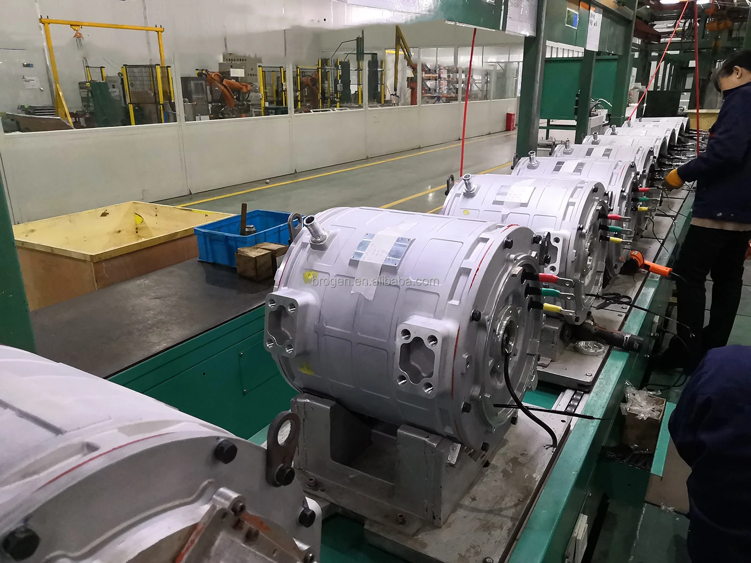 Brogen 60KW 120KW PMSM EV Car Motor Kit for Electric Vehicles