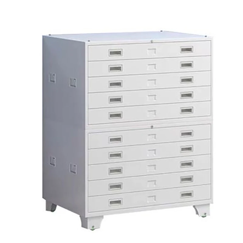 Metal plan drawing filing cabinet A0 A1paper size flat map storage ...