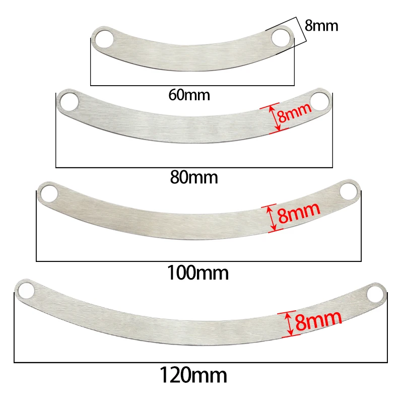 Stainless Steel Curved Bar Necklace for DIY Jewelry Making