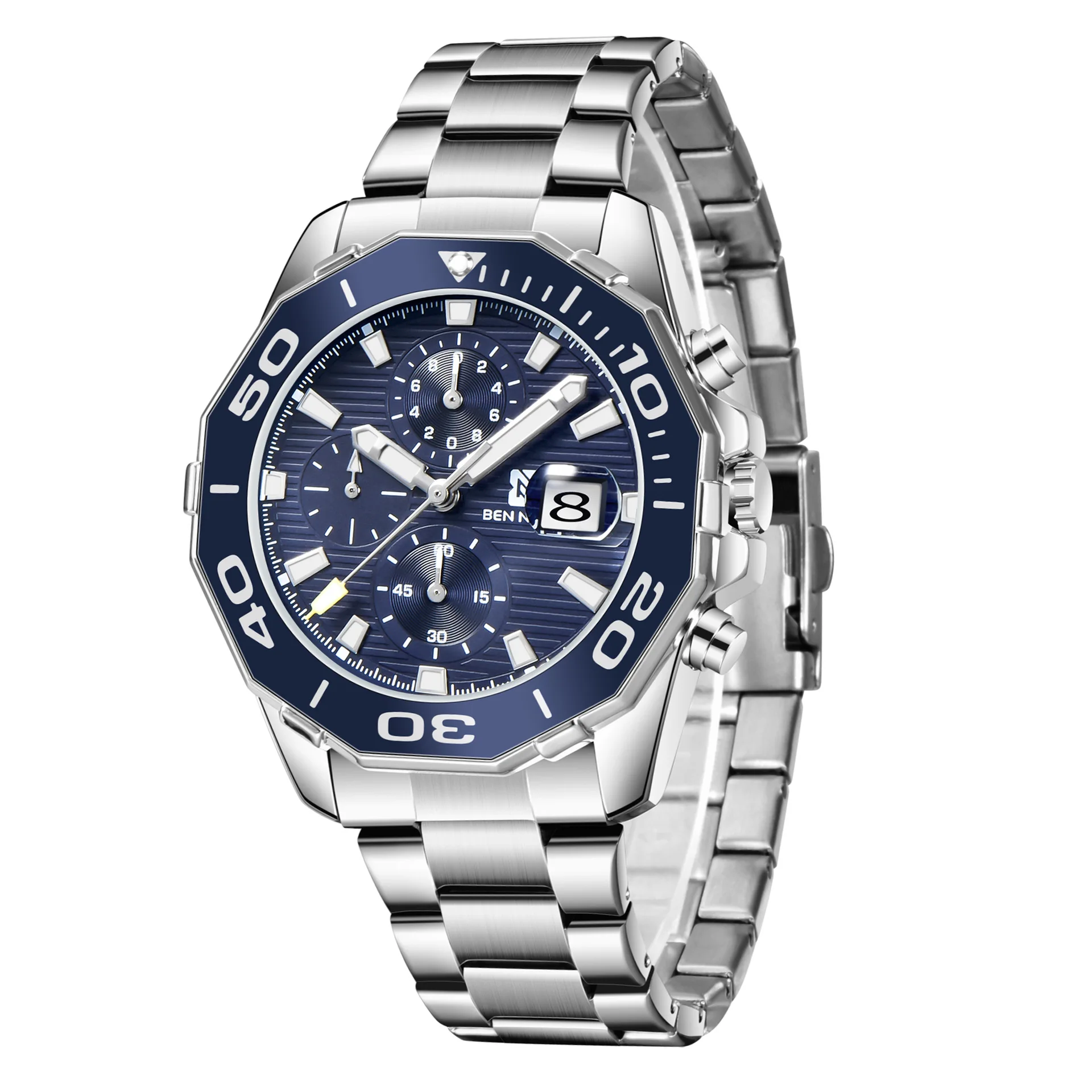 Stainless Steel Classic Waterproof 3a Quality Luxury Fitron Watch Japan ...