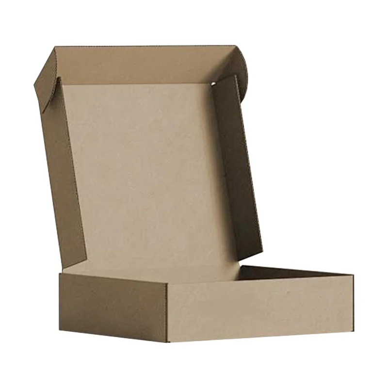 Deluxe custom size brown outer packaging printed logo with label lining ...