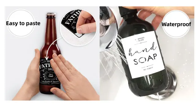 Custom Logo Circle Packaging Sticker Printing Vinyl Waterproof Food ...