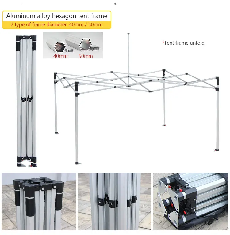 Custom Logo 10x10 Aluminum Alloy Advertising Tent for Outdoor Events ...