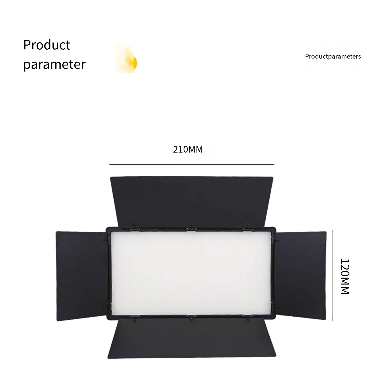 LED-U800 40/50W Led Video Light Panel Bi-Color 3200-5600K Photography ...