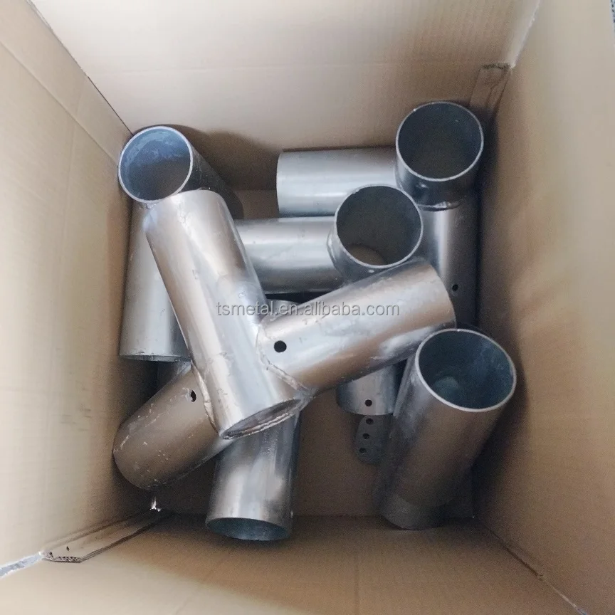 Tent Connector Pipe Fittings - Durable Carbon Steel Foot Connection ...