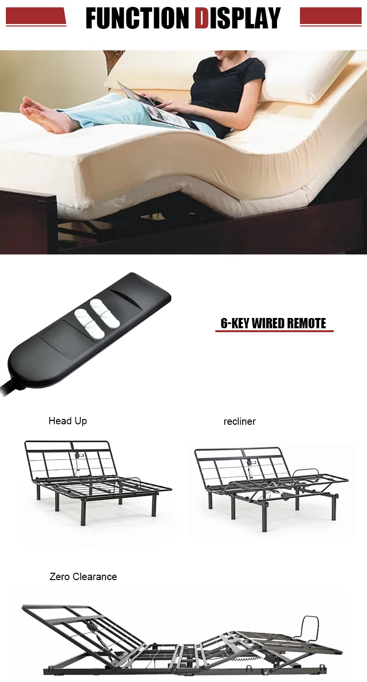 Rondure TM02 Two Motor Okin Metal Electric Adjustable Bed Frame