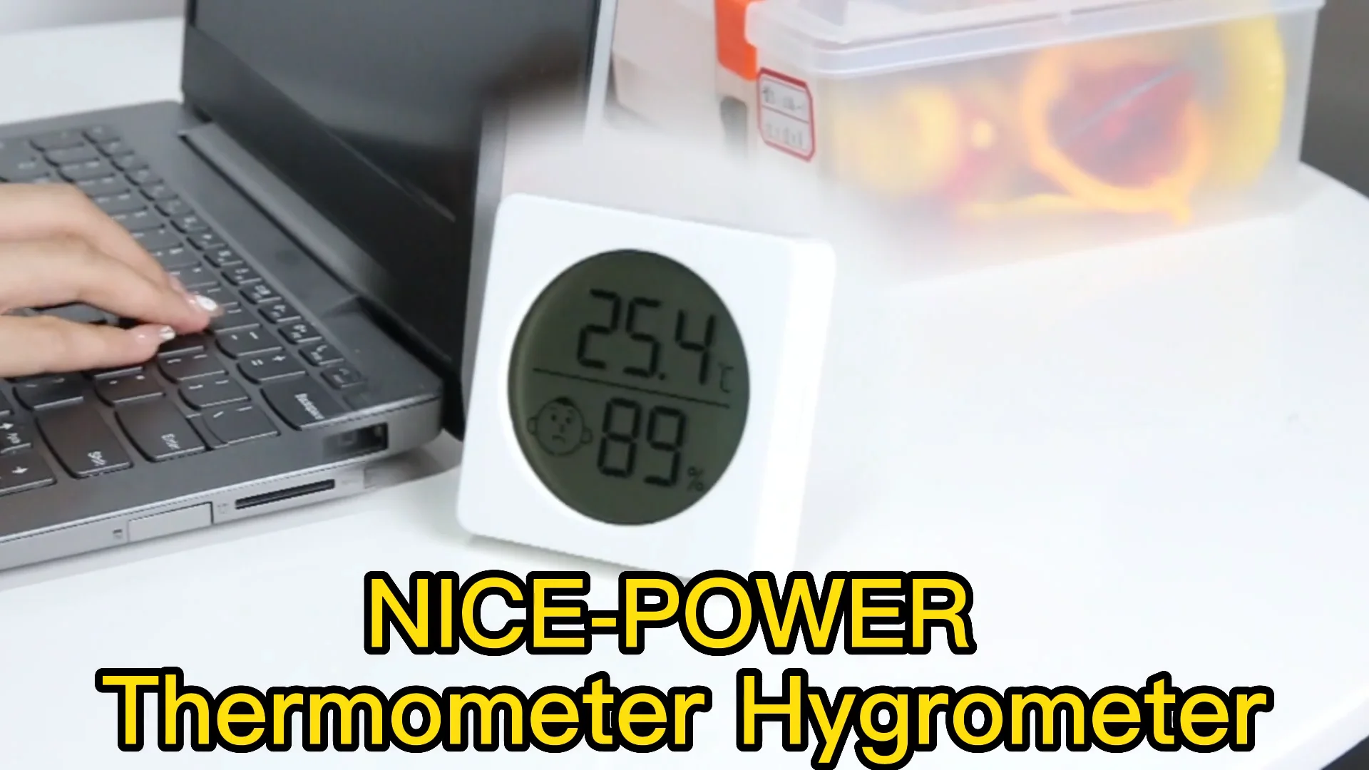 Smiley Mini Lcd Digital Thermometer Hygrometer Indoor Room Temperature ...