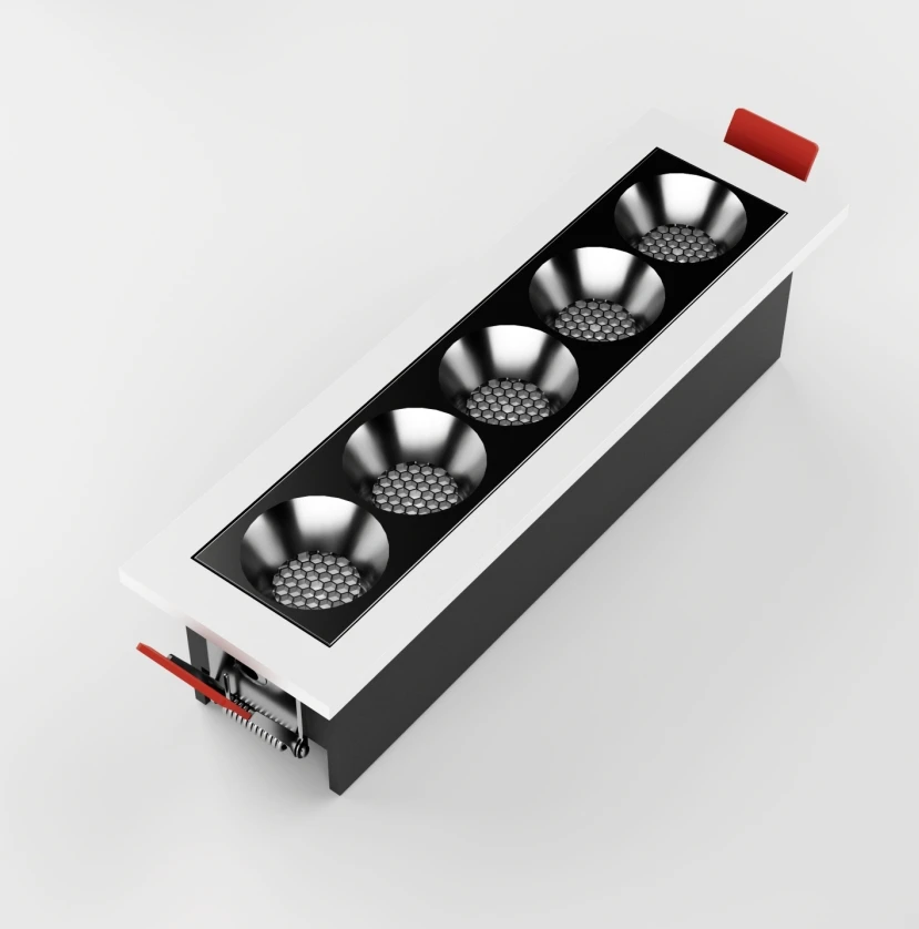 Modern Design Line Light Led 10w 20w 30w Multi Head Grille Concealed ...